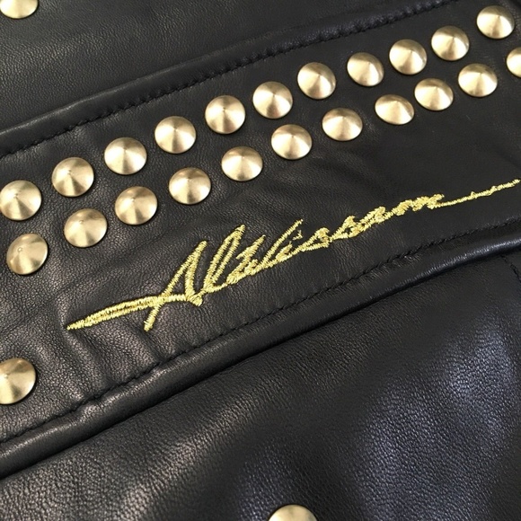 Al Wissam | Jackets & Coats | Al Wissam Studded Biker Leather Jacket ...